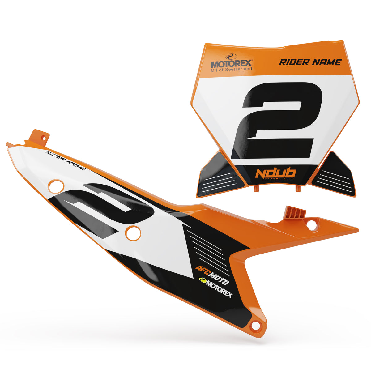 NUMBER KIT TWO FOR KTM – NDUB MOTOCROSS
