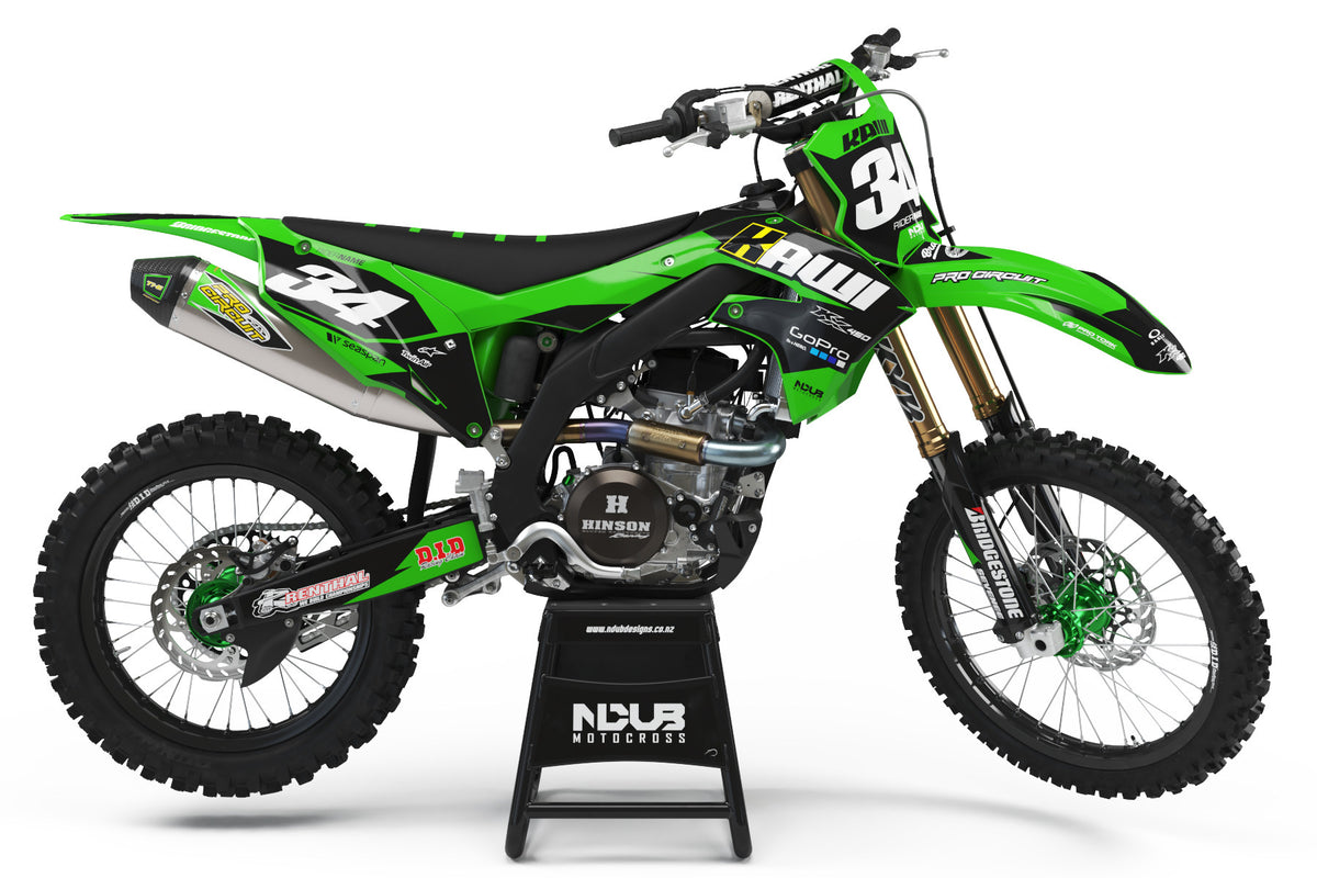 KAWASAKI KXF K-AWI GREEN – NDUB MOTOCROSS